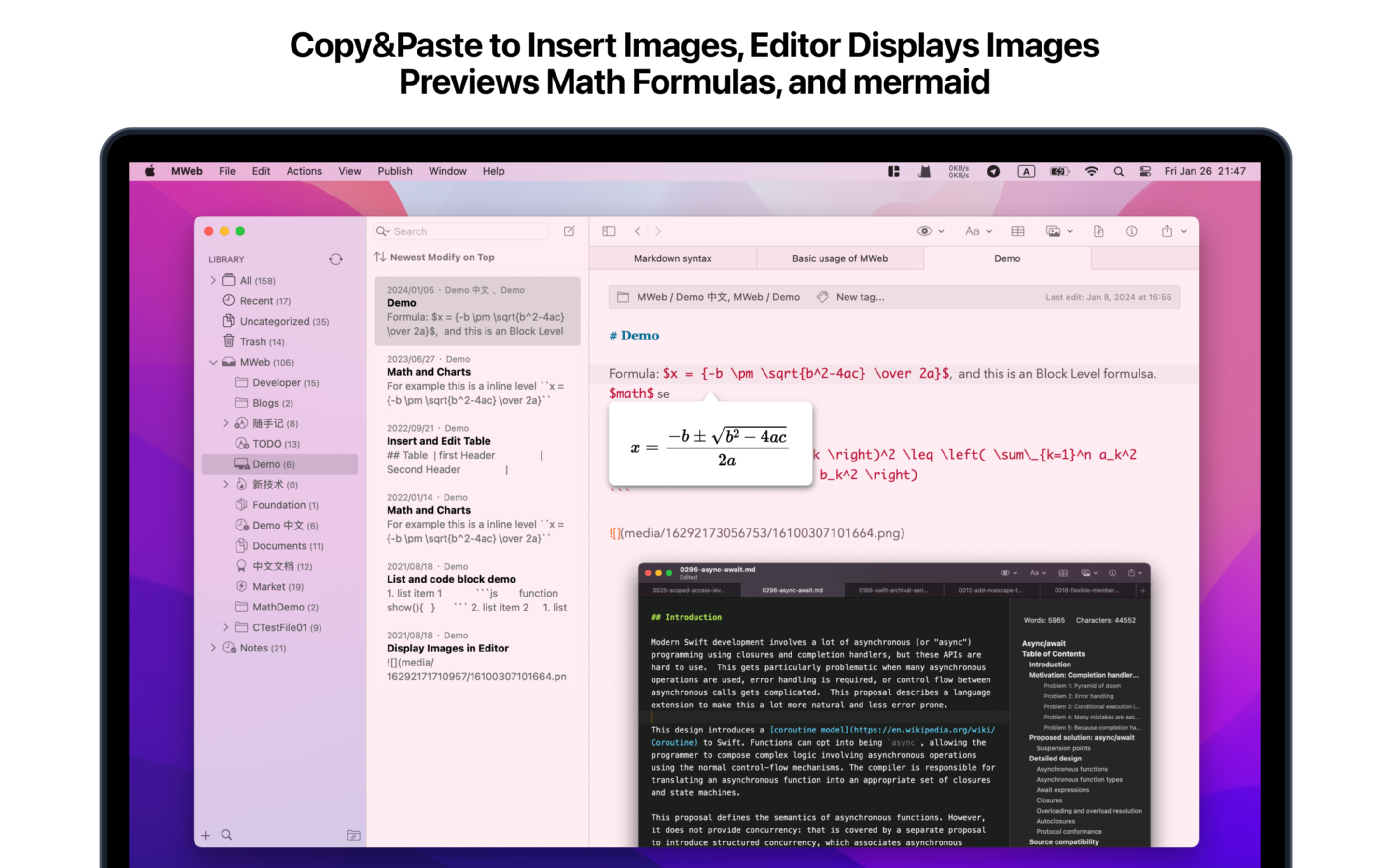 MWeb - Pro Markdown writing, note taking and static blog generator App - MWeb
